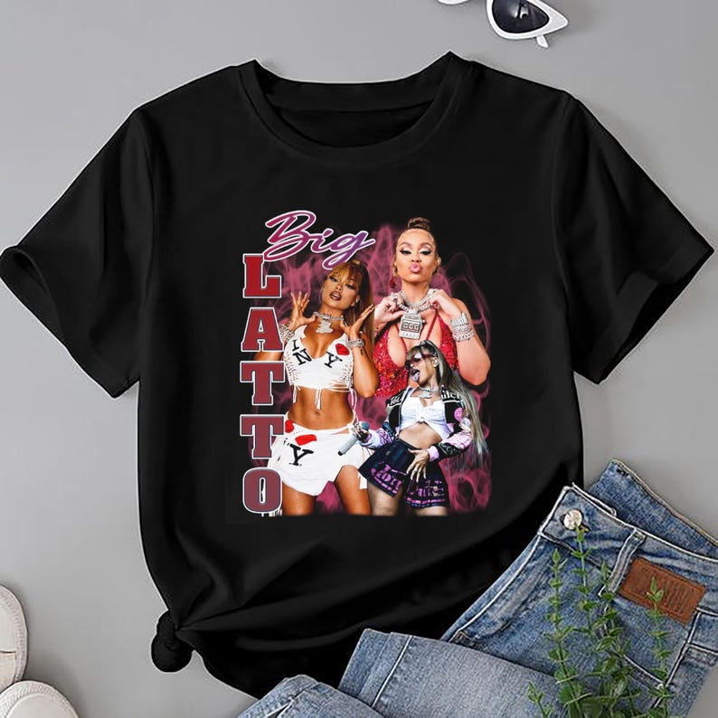 Big Latto Rapper Bootleg T-Shirt, Latto 2024 Latto The Sugar Honey Iced ...