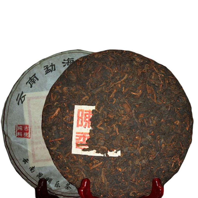 Big Leaf Black Tea Health Benefits Natural Ancient Tree Pu'er Cooked Tea 357g(0.79LB) - Walmart.com