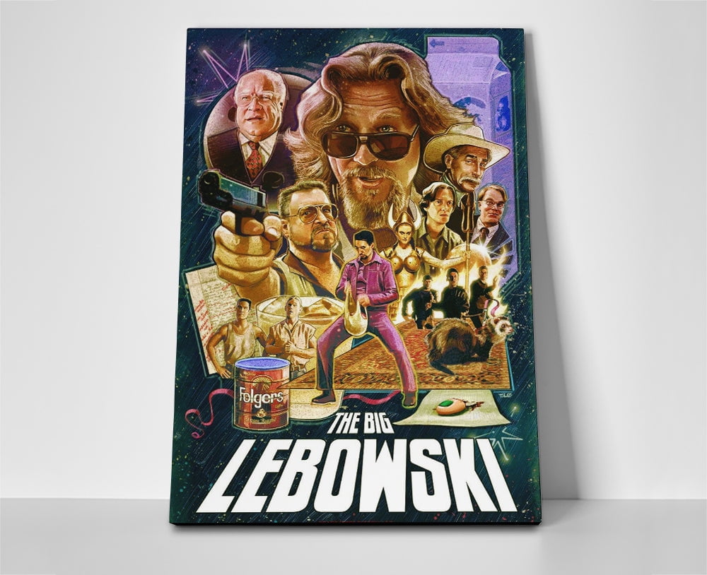 Big Lebowski Movie Poster or Wrapped Canvas - Walmart.com