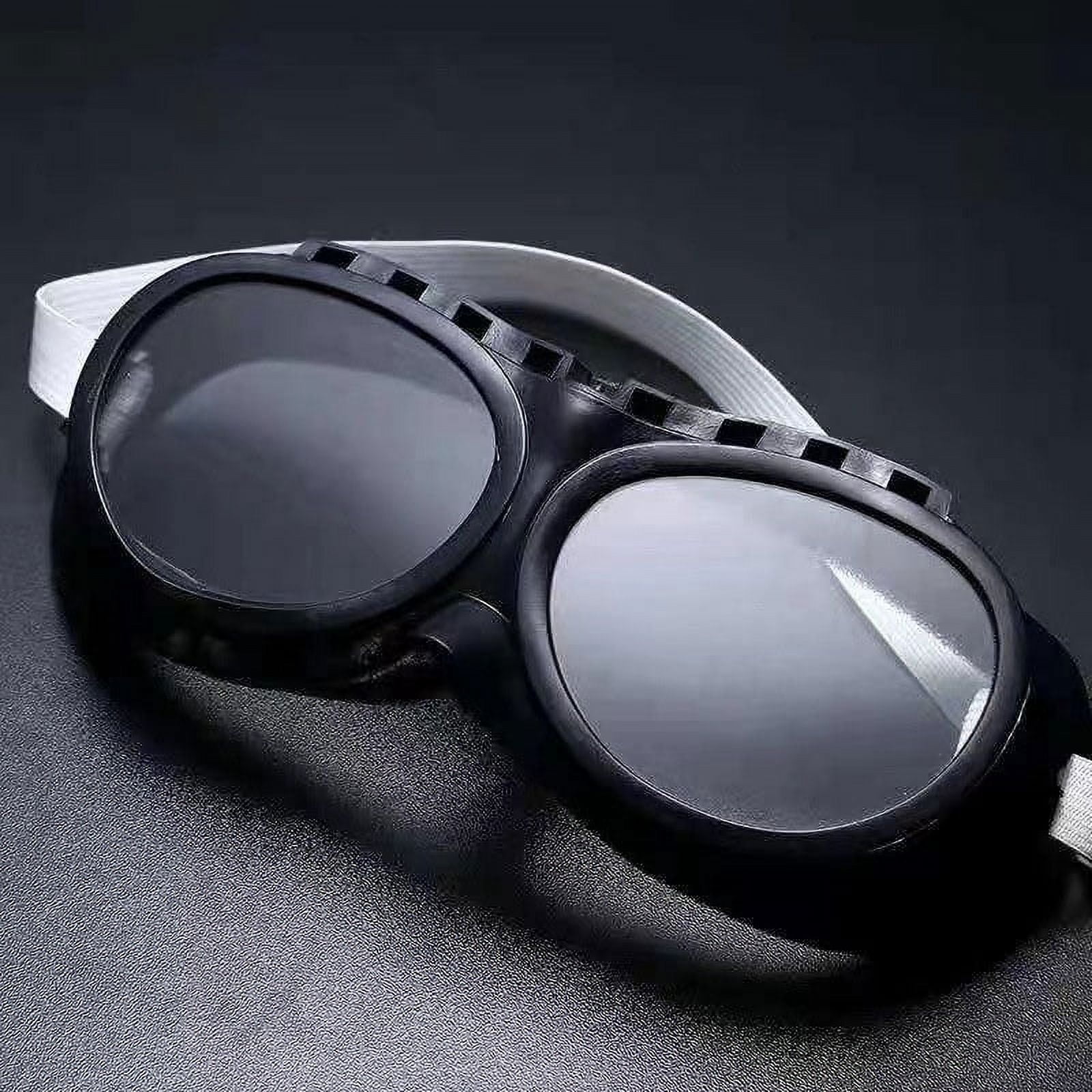 Big Lens Goggles Global Vision Protective Safety Goggle Vintage Aviator ...