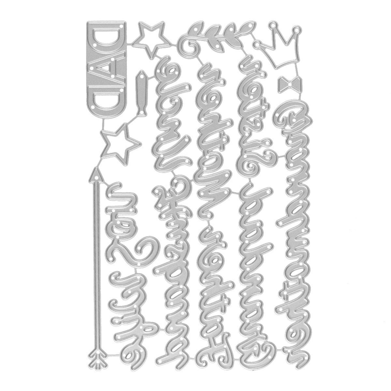 Big Letter Carbon Steel Die Cut For Scrapbooking Card Making Album ...