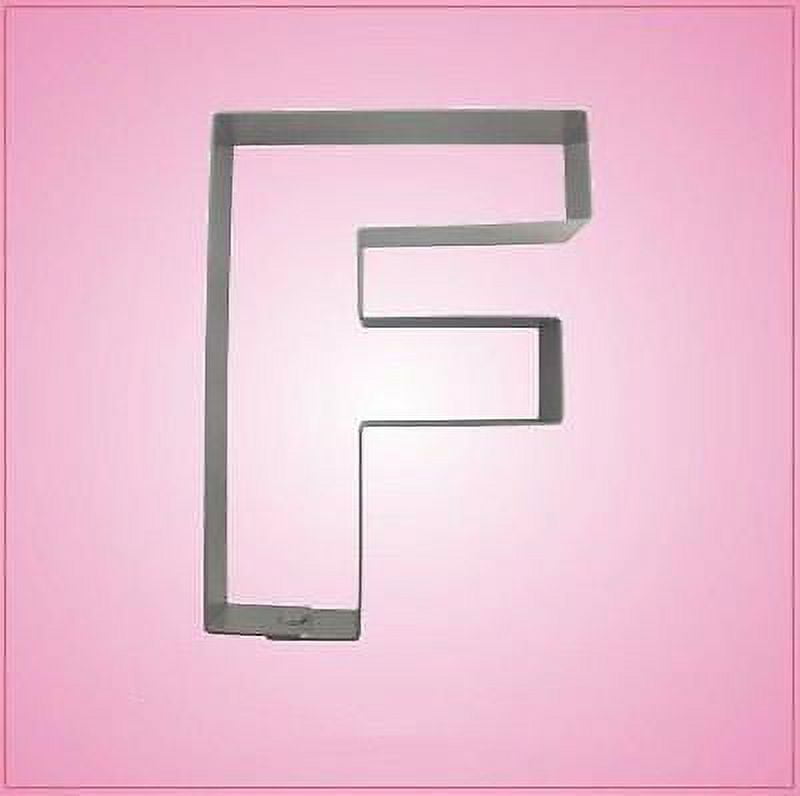 Big Letter F Cookie Cutter 4 inch - Walmart.com