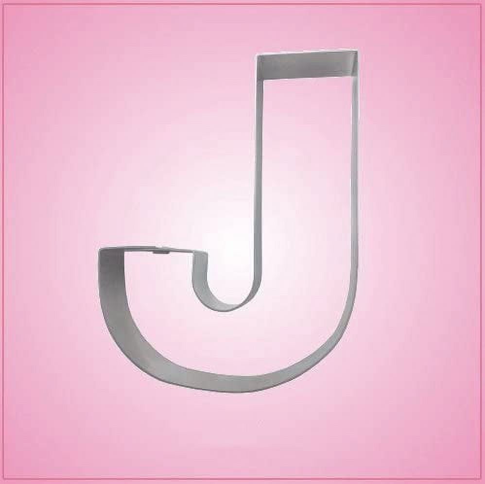 Big Letter J Cookie Cutter 5 inch-aluminum - Walmart.com