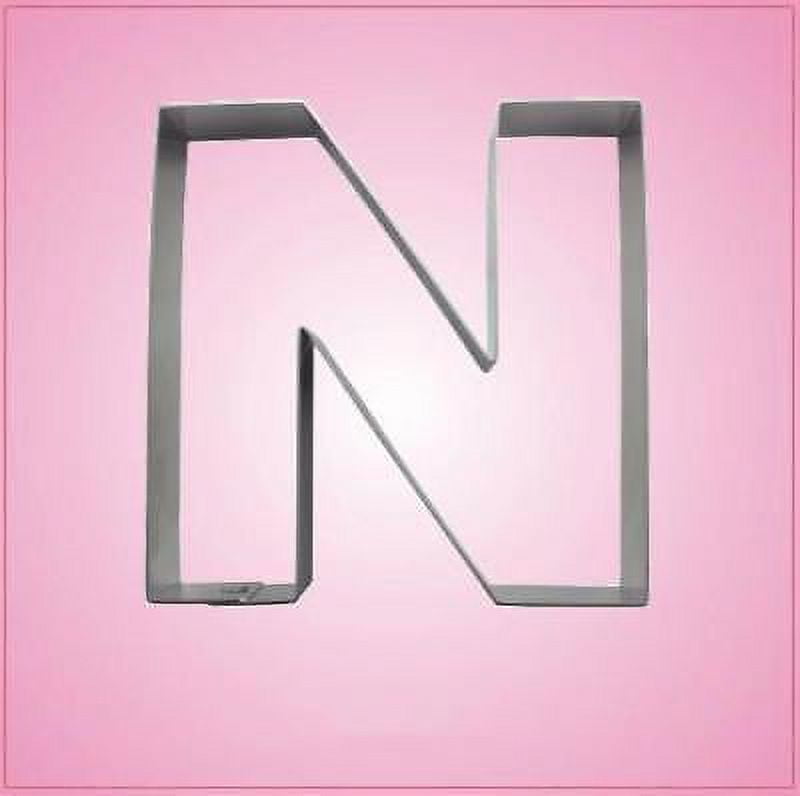 Big Letter N Cookie Cutter 4 inch - Walmart.com
