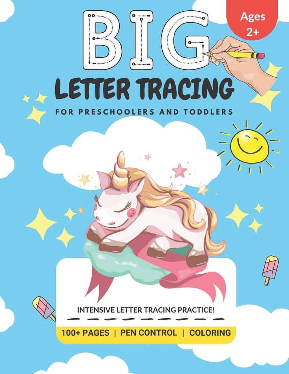 Big Letter Tracing For Preschoolers And Toddlers: Intensive Letter ...