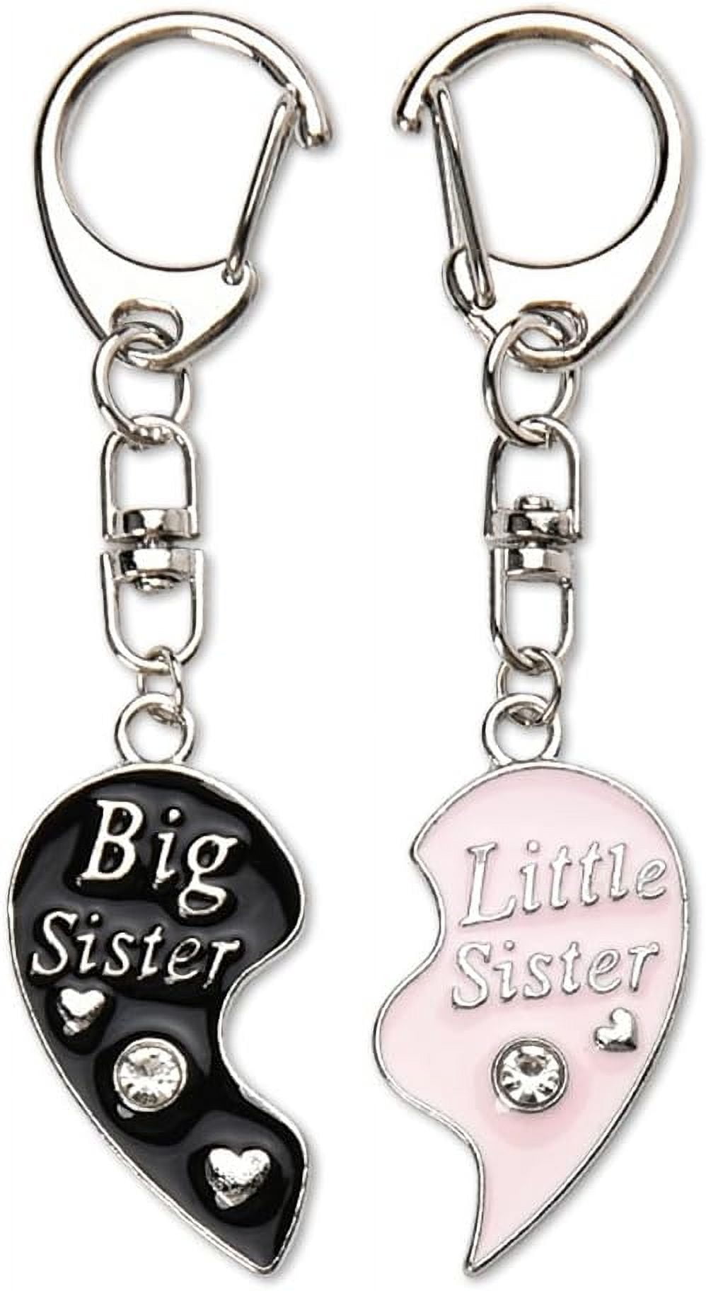 Big Little Sister Gifts for Women Sister Matching Keychain for 2 Sisters Birthday Chrismas Gifts ...