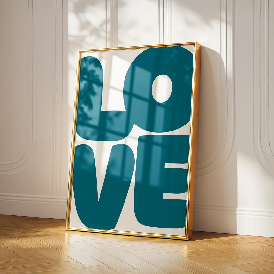 Big Love Bold Typography Modern Wall Art Black White Dopamine Decor ...