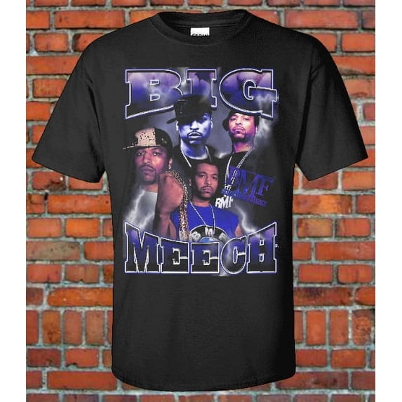 Big MEECH 90s Vintage Style Bootleg Rap Tee BMF Hip Hop ATL Detroit ...