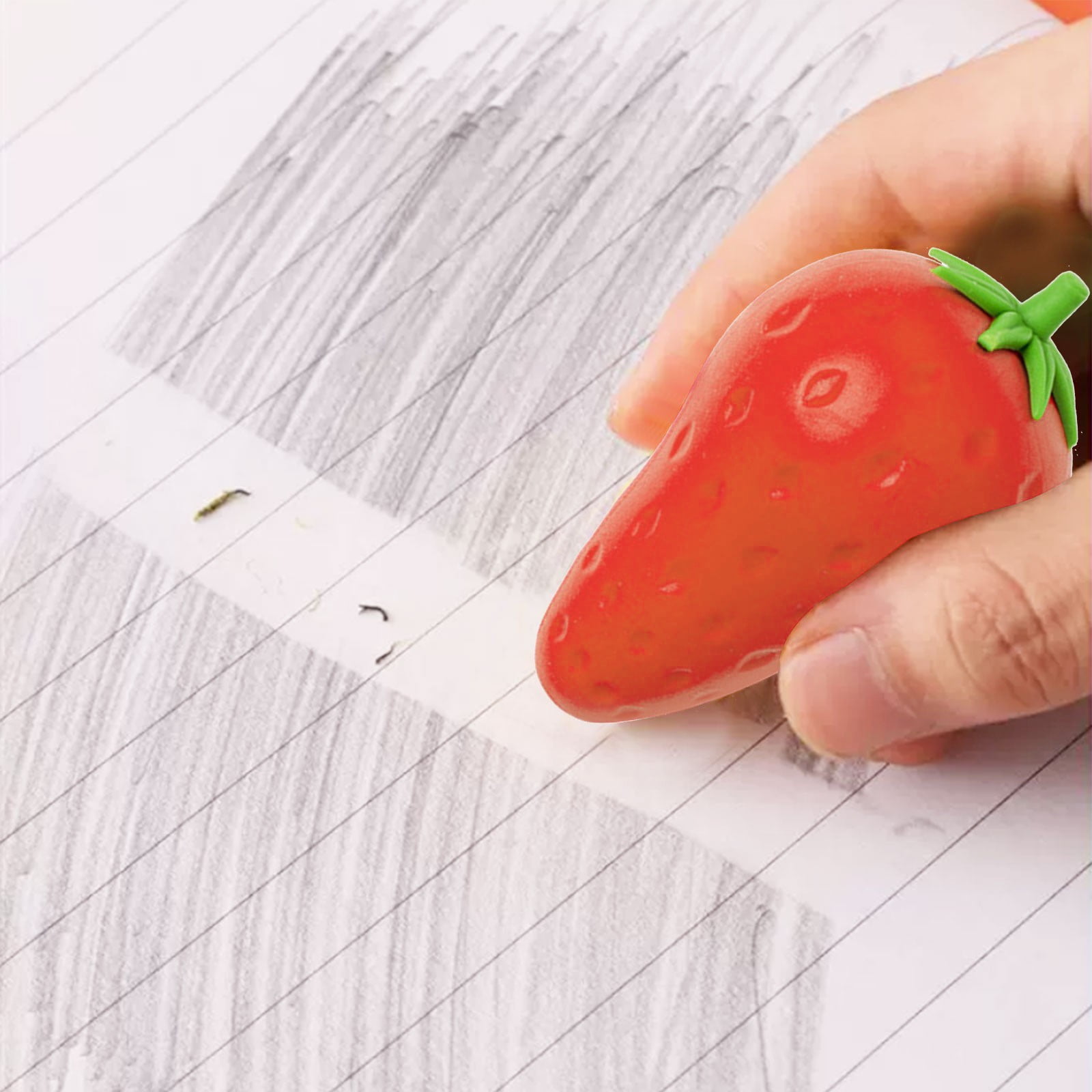 Big Mac Fruit Carrot Eraser Cute Eraser Clean No Trace Boy Crumb-Free ...