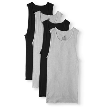 Men's FreshIQ ComfortBlend White Tagless Tank 3-Pack - Walmart.com