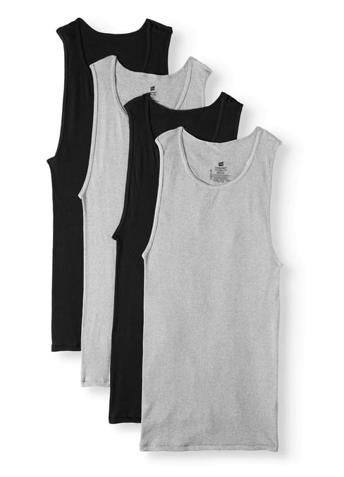 Men's ComfortSoft Assorted Colors Tagless Tanks, 5 Pack - Walmart.com