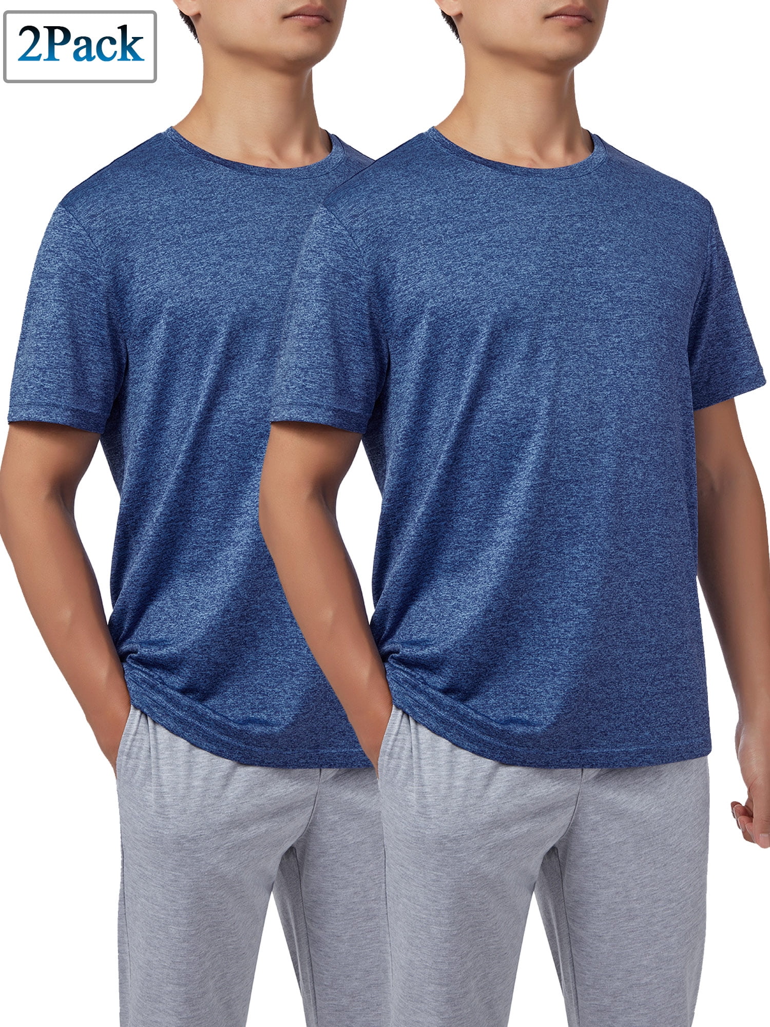 Big Men's Compression Dry Fit T Shirt Moisture Wicking Athletic Tees ...