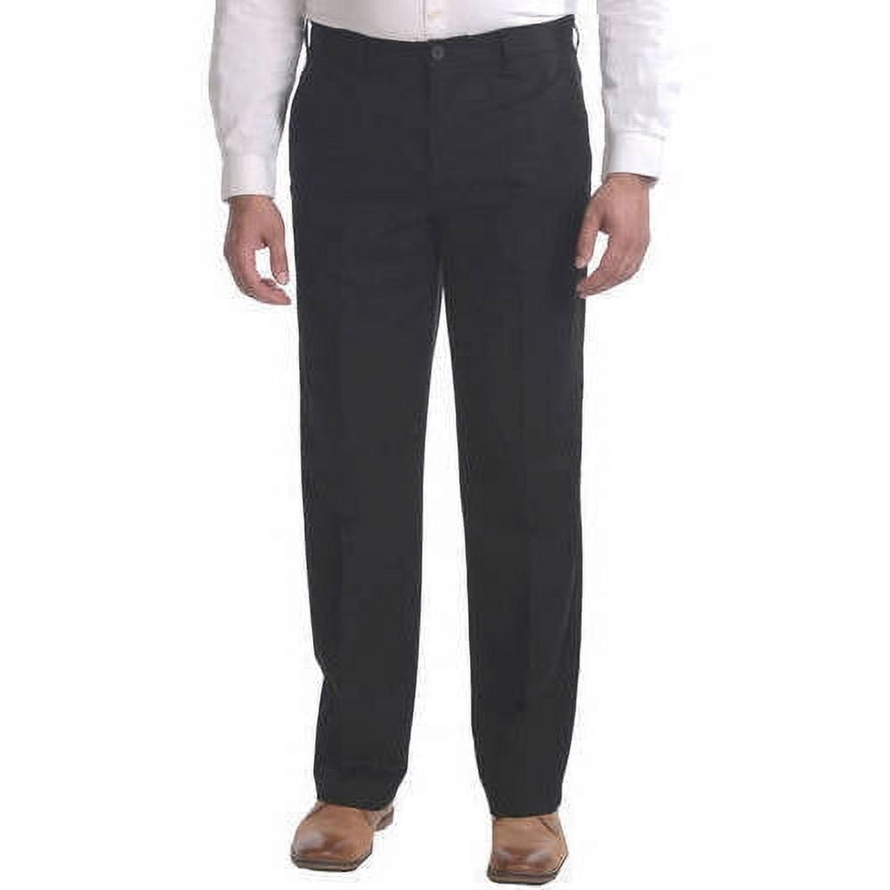 Big Men's Flat Front Wrinkle Resistant Pants - Walmart.com