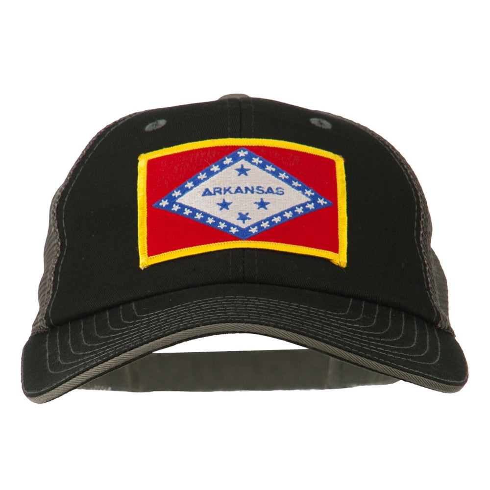 Big Mesh Arkansas Patch Cap - Black Grey XL-3XL - Walmart.com