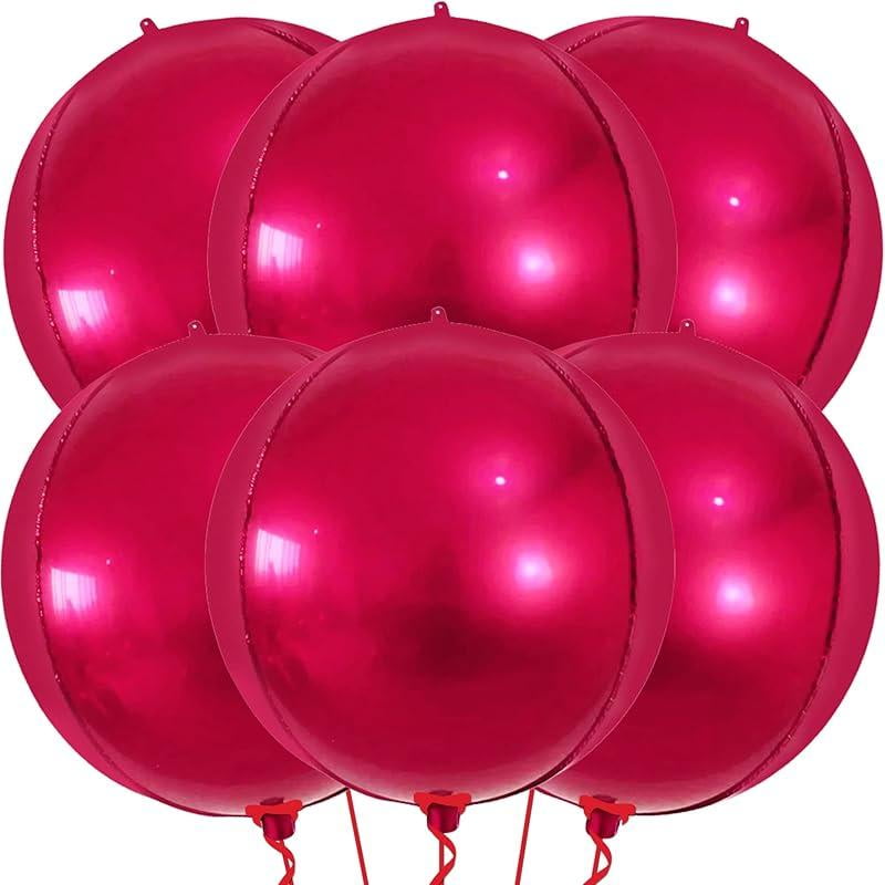 Big Metallic Red Balloons - Large 22 Inch, Pack of 6| 2025 Graduation ...