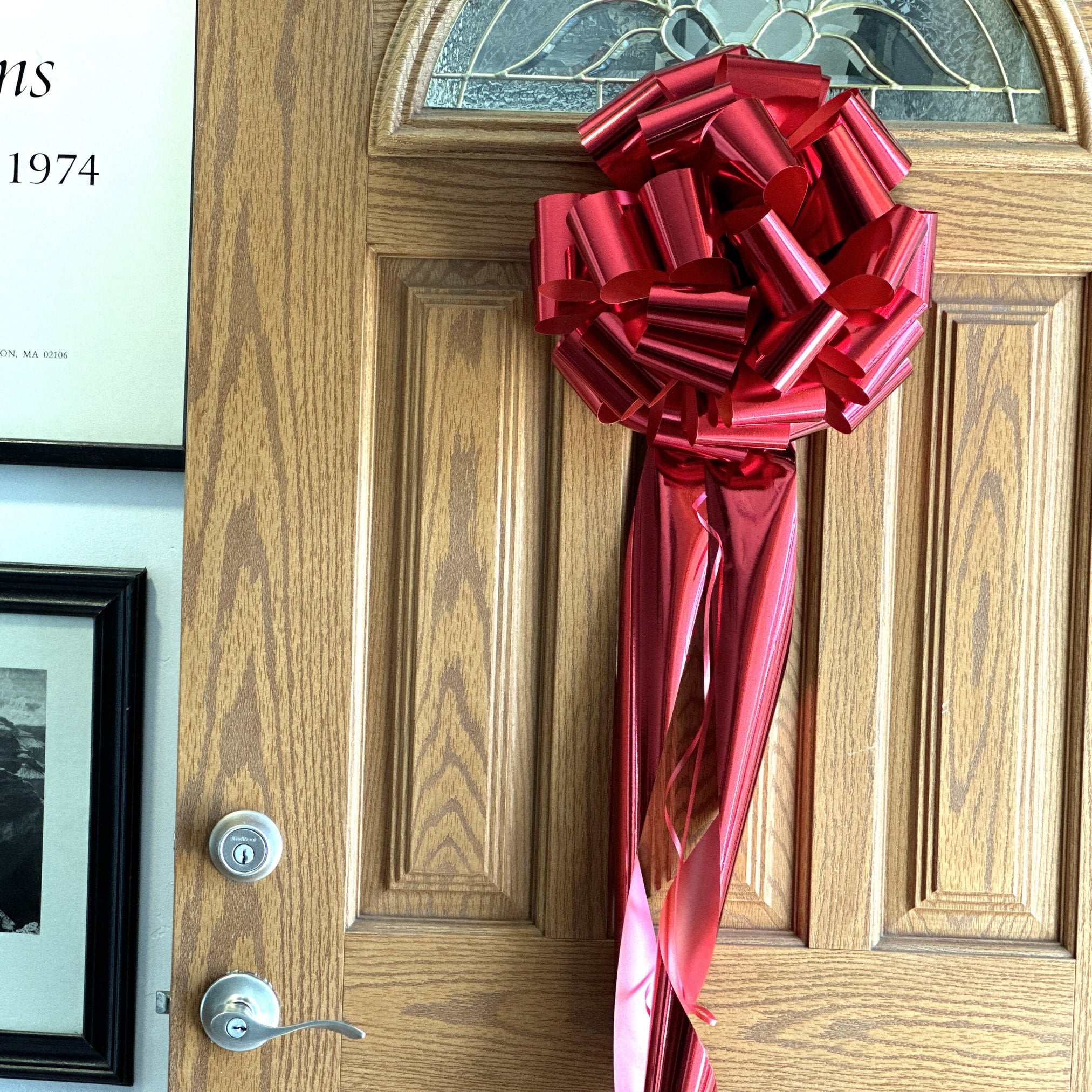 Big Metallic Red Gift Bow - 14
