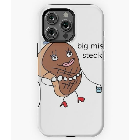 Big Miss Steak Funny Food Pun Gift Phone Case for iPhone 16 15 14 13 12 ...
