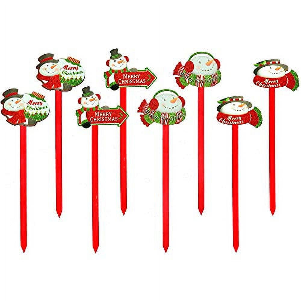 Big Mo's Toys Yard Stakes - Christmas Holiday Glittered Snowman ...