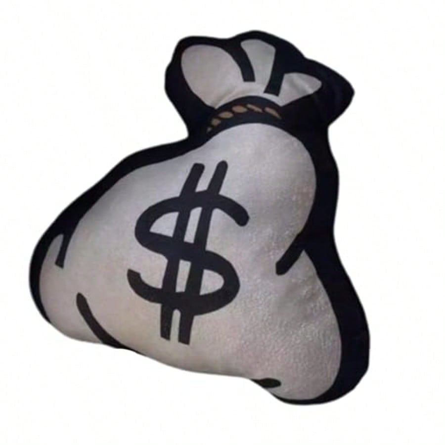 Big Money Bag Shaped Plush PillowFunny Dollar Sign Pillow Suitable For ...