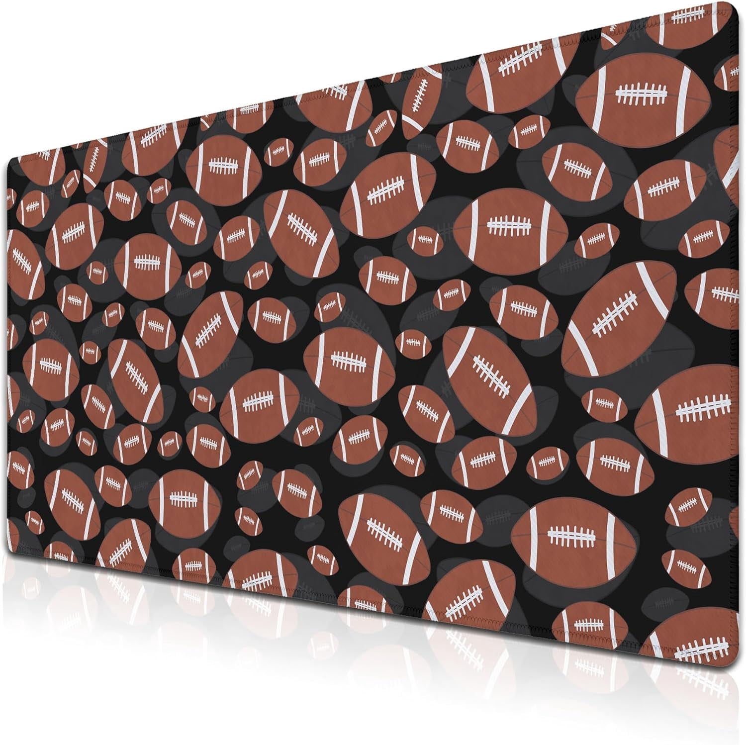 Big Mouse Pad Black and Brown Desk Pad, Gaming Mouse Pads Office Desk ...