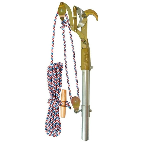 Big Mouth Double Pulley Pruner Kit with Premium 20 ft Bumpy Pruning ...