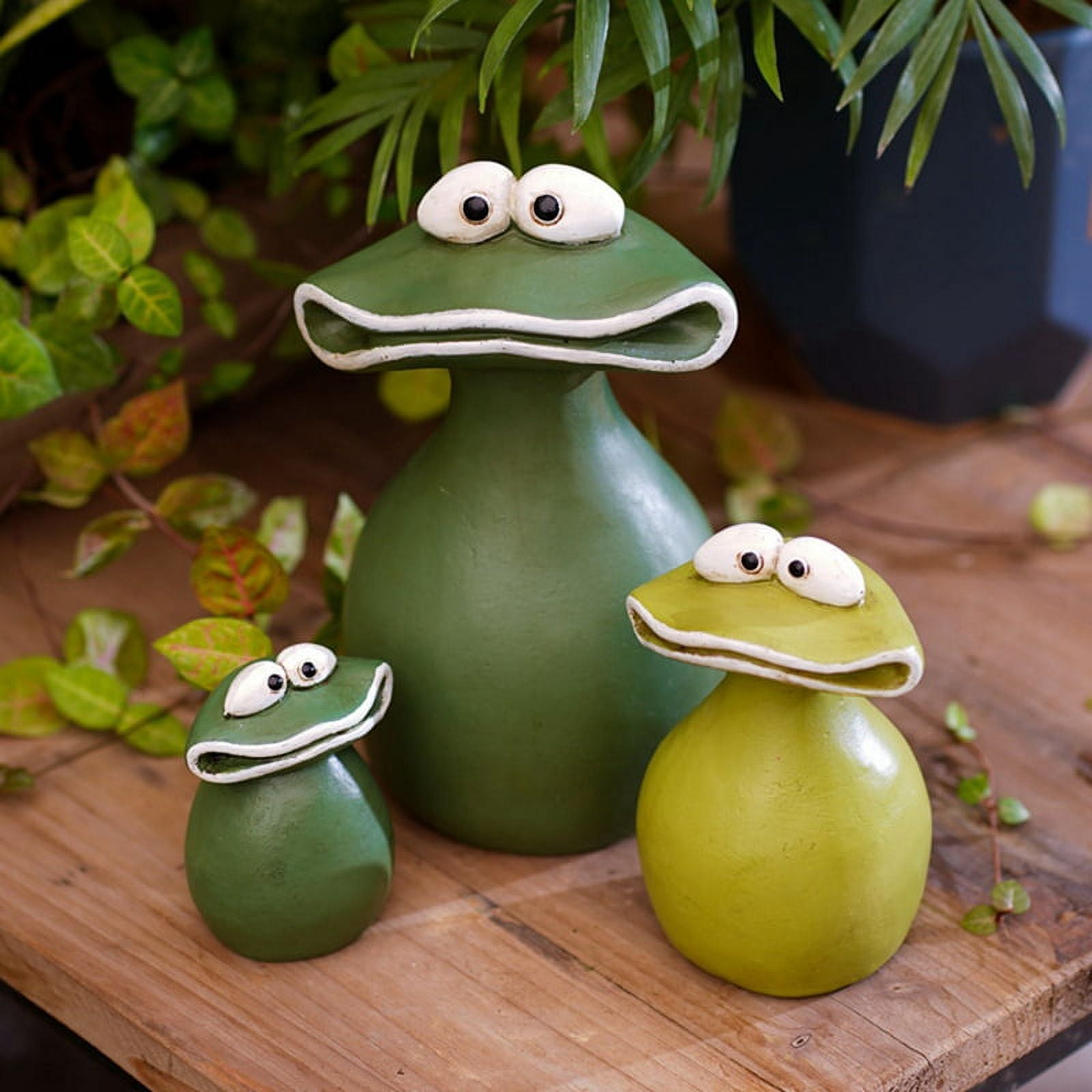 Big Mouth Frog Flower Pot Resin Crafts Home Decoration Ornaments Garden ...