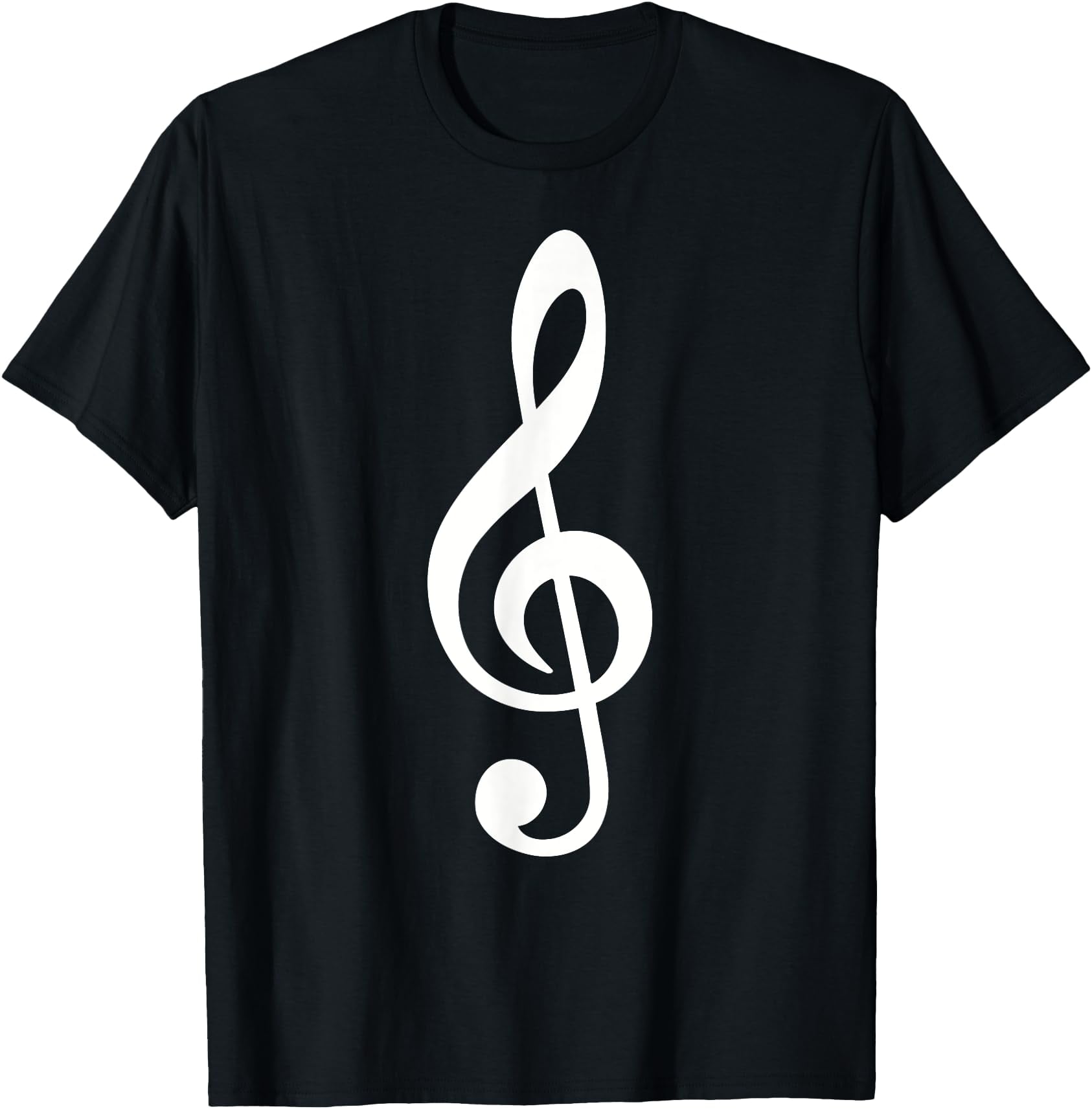 Big Music Note Clef Softstyle Unisex T-Shirt,Black Color,Size YXS ...