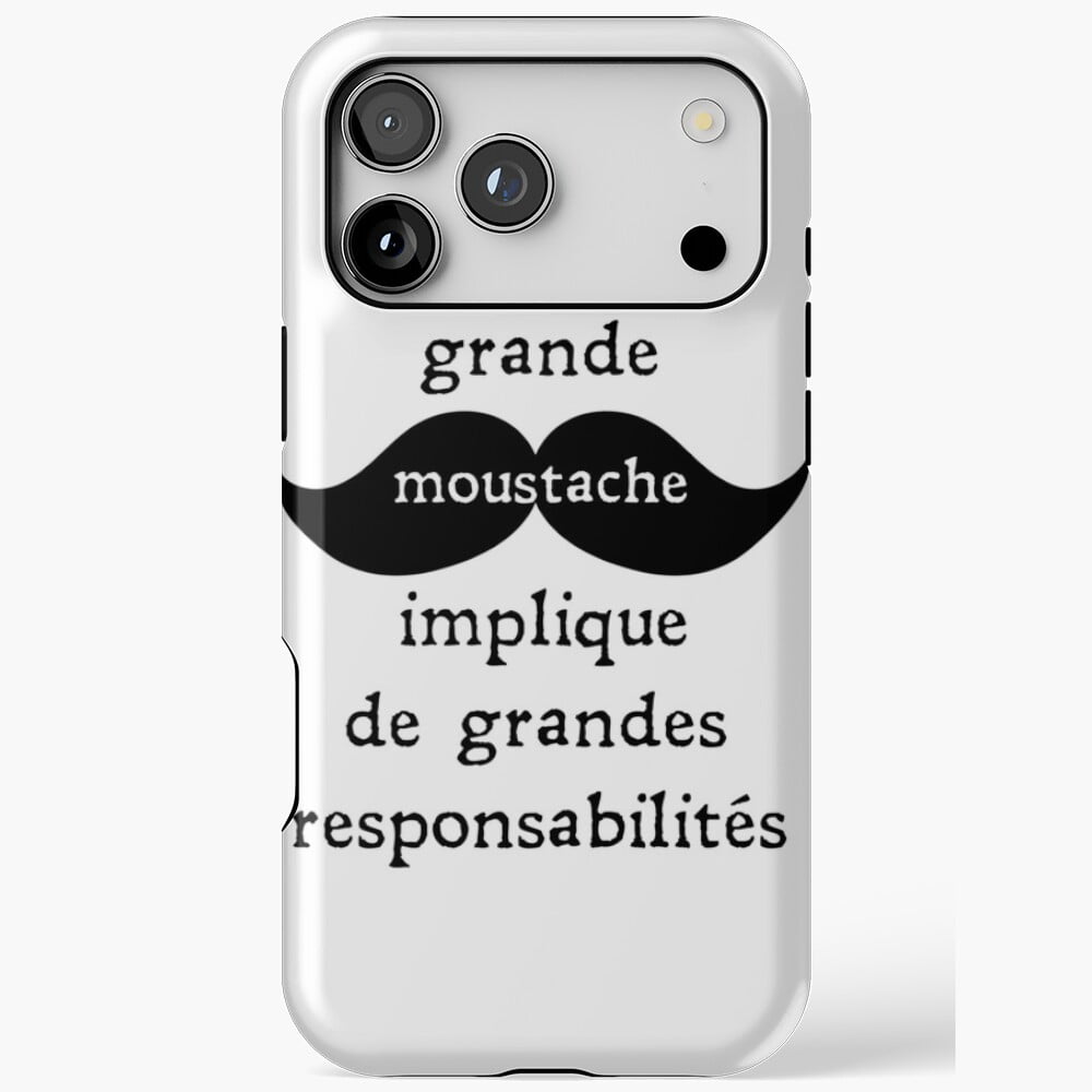 Big Mustache Great Responsibility Phone Cover for iPhone 11 12 13 14 15 ...