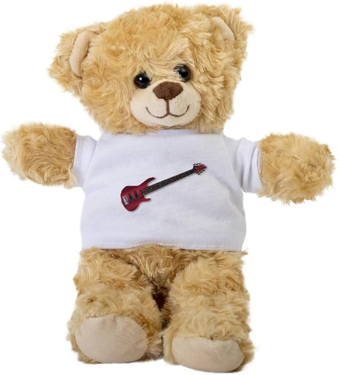 Big Neck Bass Guitar Teddy Bear, Gift Stuffed Animal, Plush Teddy Bear ...