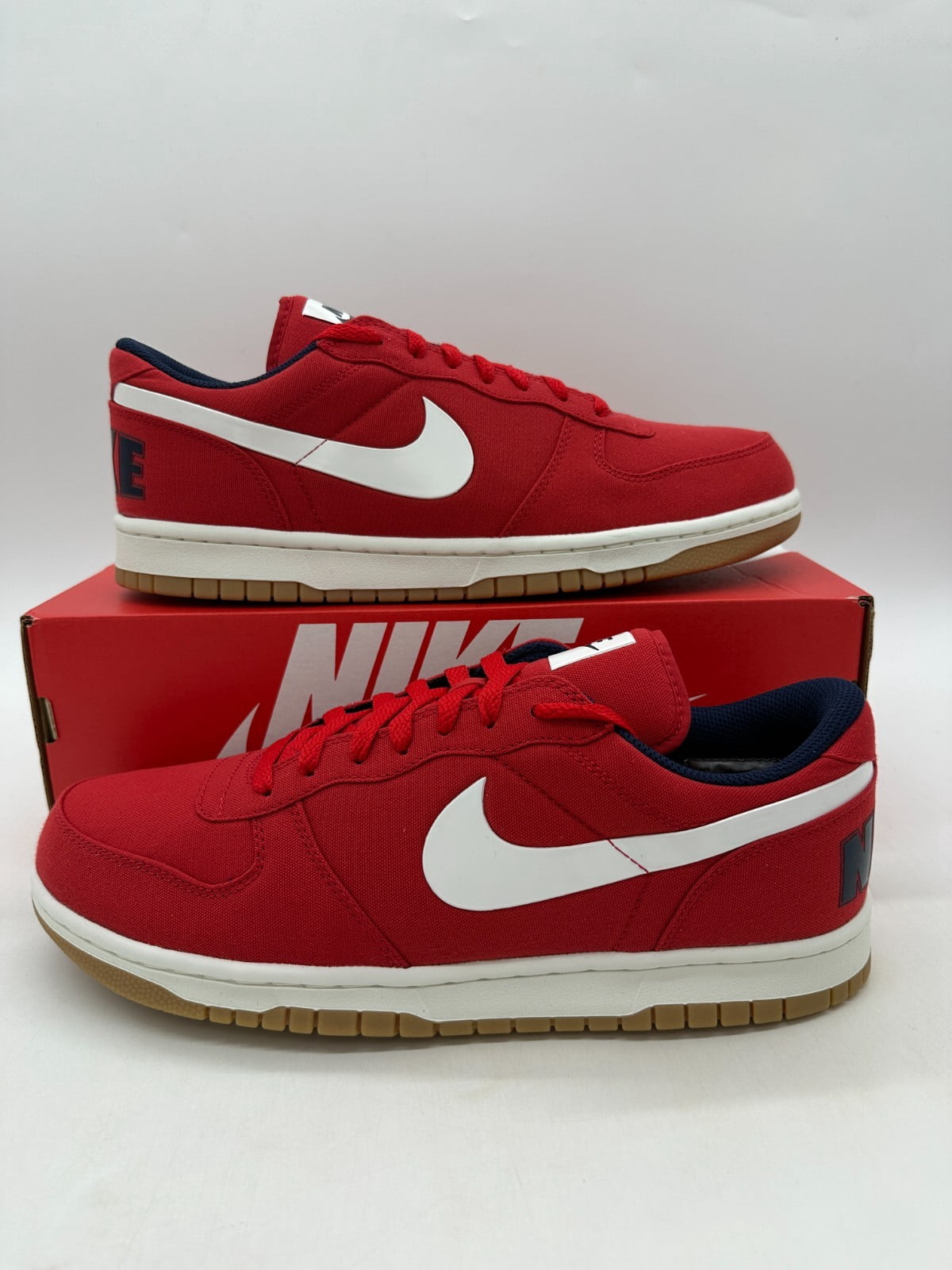 Big Nike Low Lux Men’s Size 11 University Red Sail Athletic Shoes ...