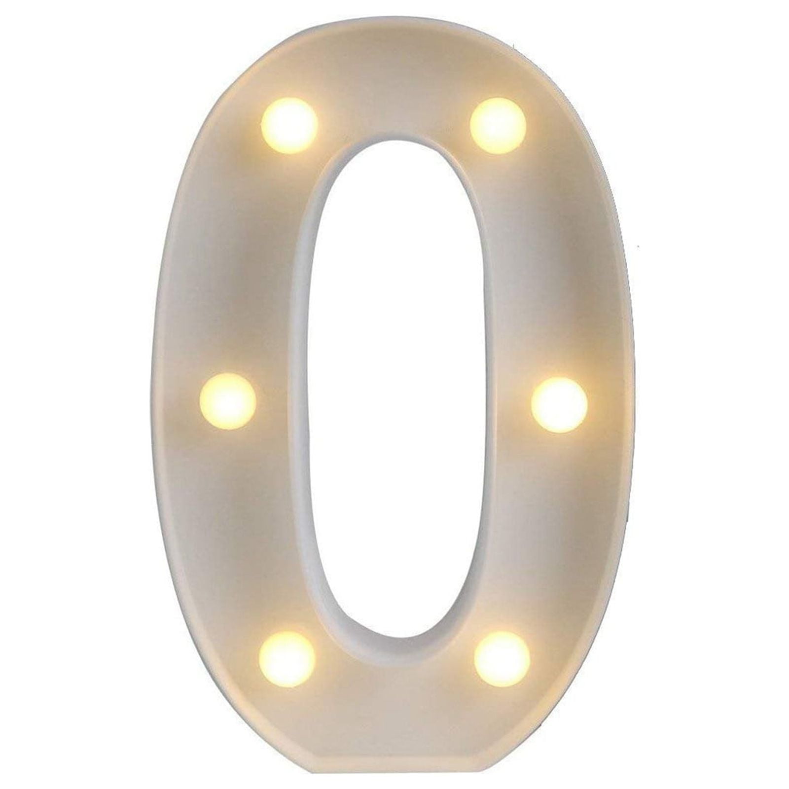 ECPECAD Light Up Letter LED Alphabet Number Plastic Battery Operated ...