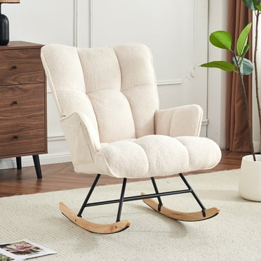 TrumanPick Nursery Rocking Chair Upholstered Accent Chairs Teddy Glider ...