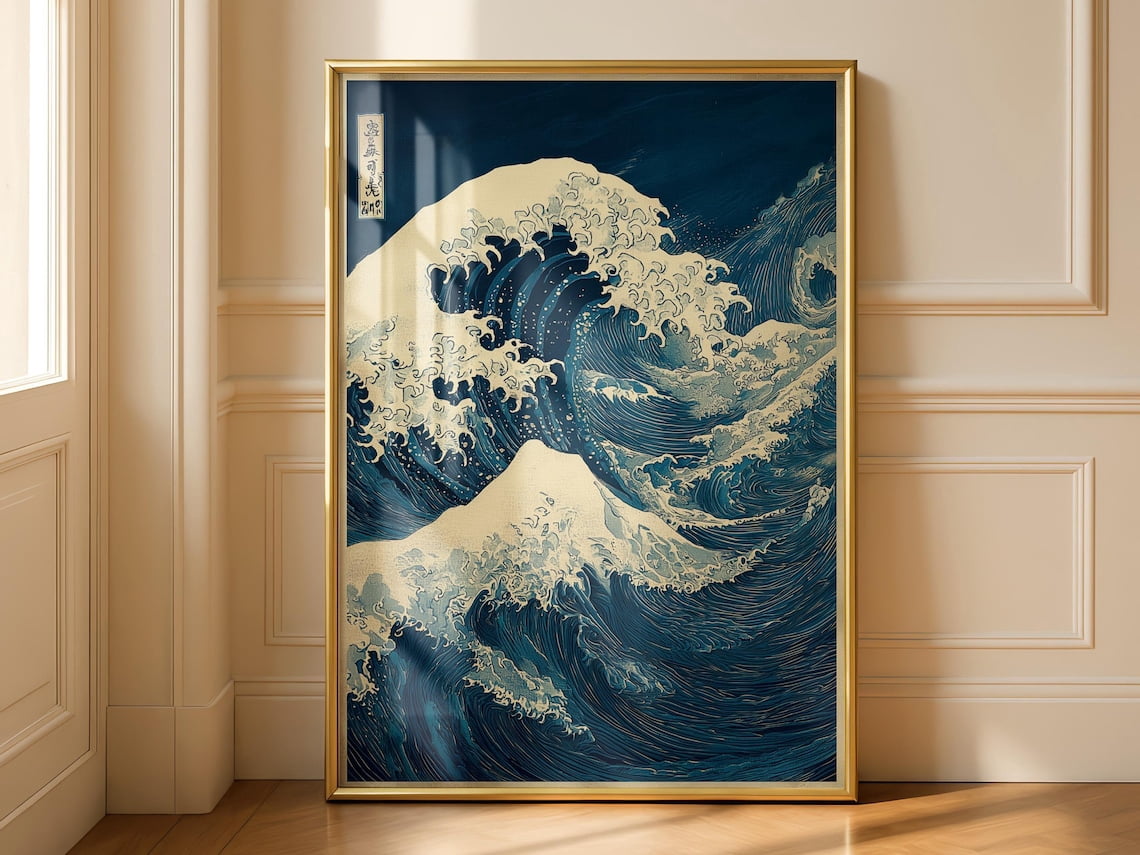 Big Ocean Wave The Great Wave Japanese Traditional Japanese Sea Art ...