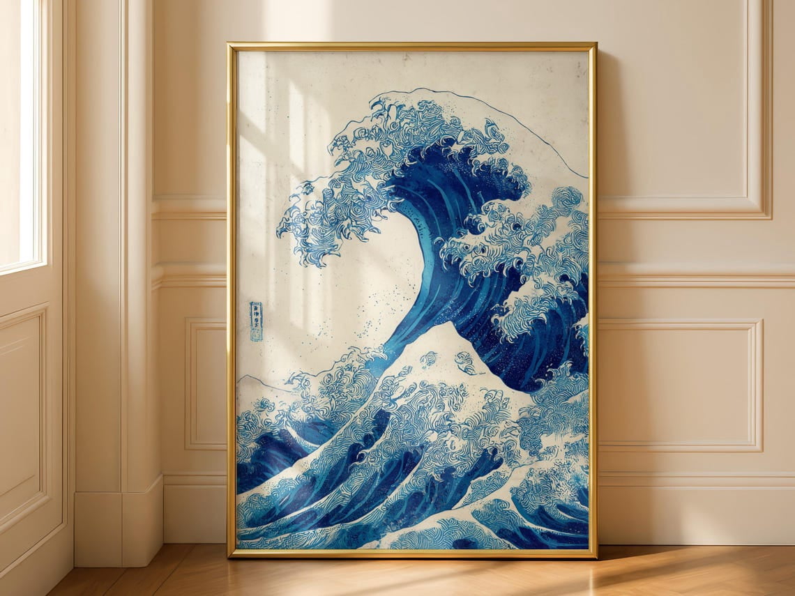Big Ocean Wave the Great Wave Japanese Traditional Japanese Art Sea Art ...