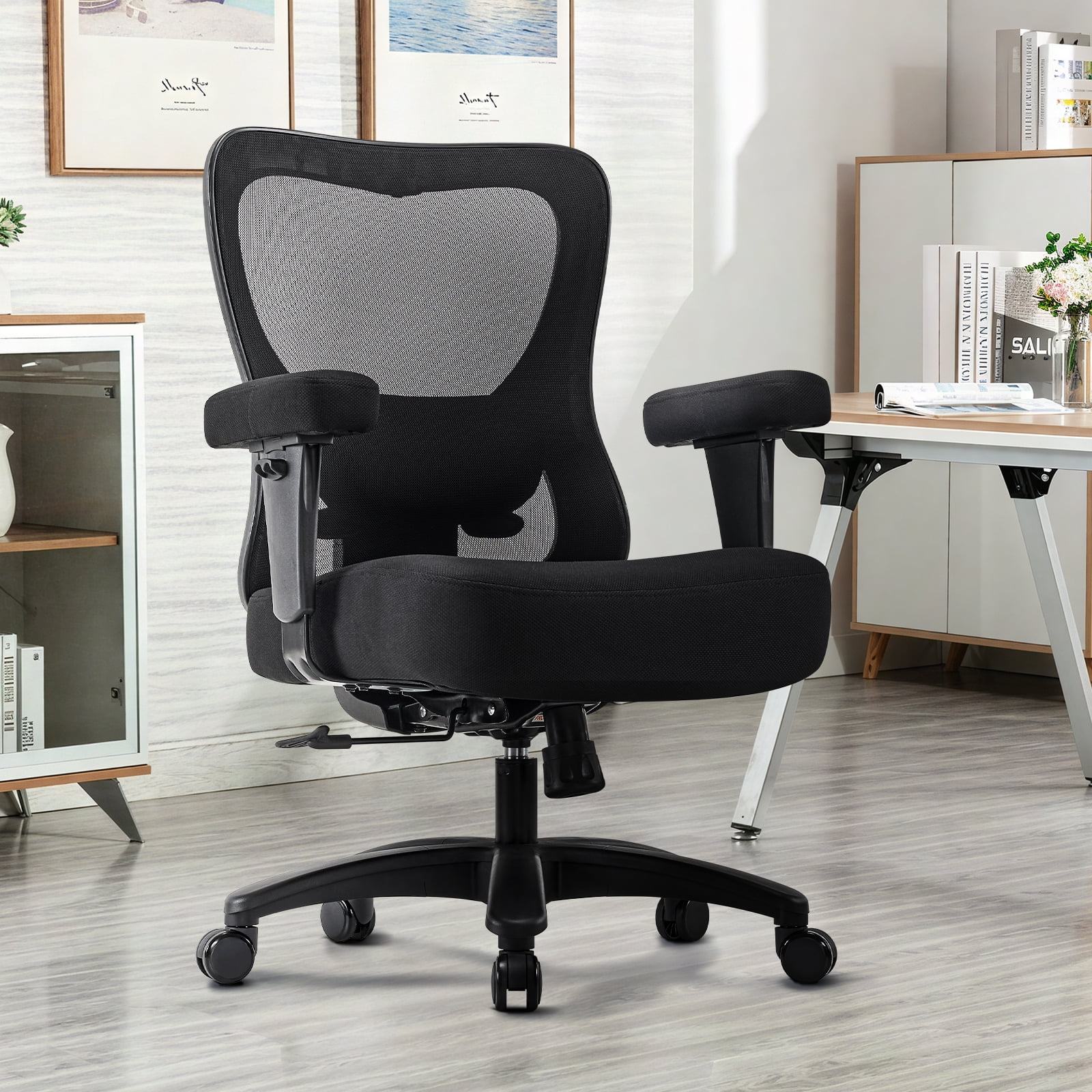 Big Office Chair,Large Ergonomic Executive Chair for Heavy Duty People ...