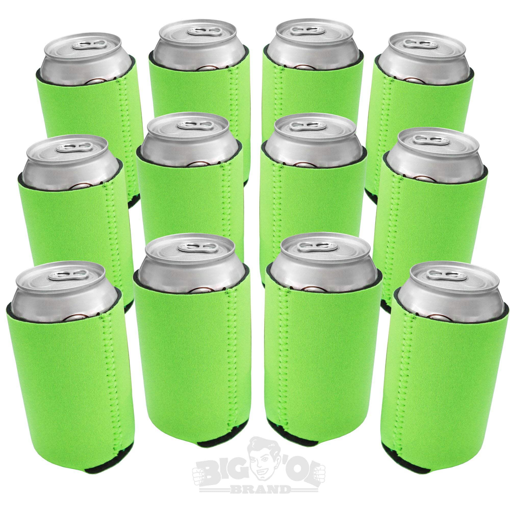 Big Ol' Neoprene Reversible Can Cooler 12 Pack Green - Walmart.com
