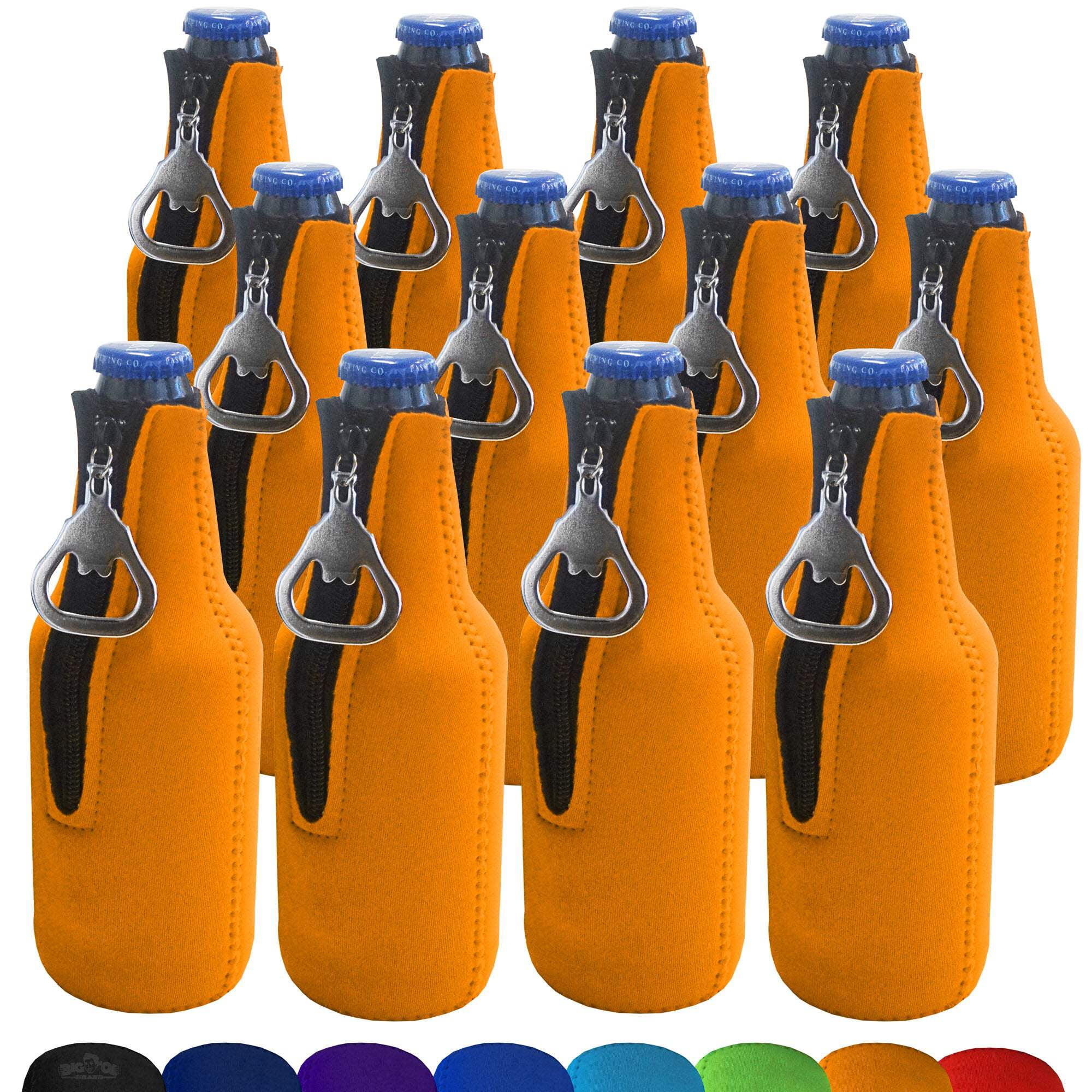 Big Ol' Zipper Beer Bottle Cooler Sleeve with Bottle Opener - Walmart.com