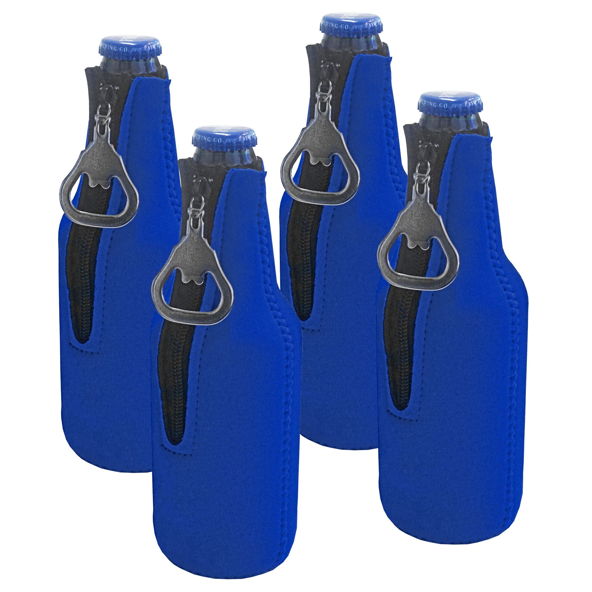Big Ol' Zipper Beer Bottle Cooler Sleeve with Bottle Opener - Walmart.com
