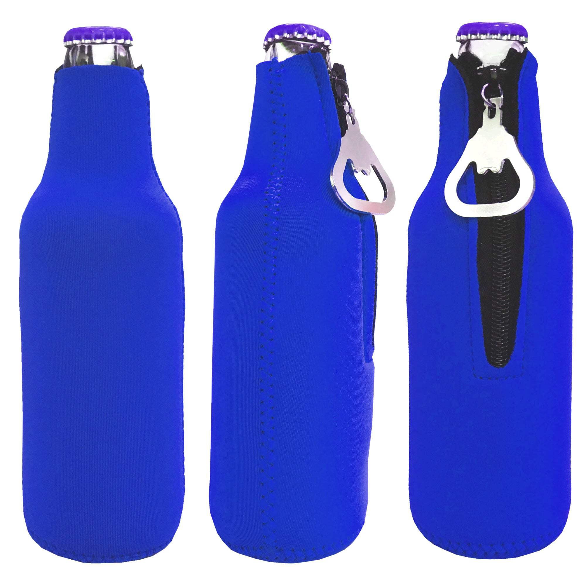 Big Ol' Zipper Beer Bottle Cooler Sleeve with Bottle Opener - Walmart.com