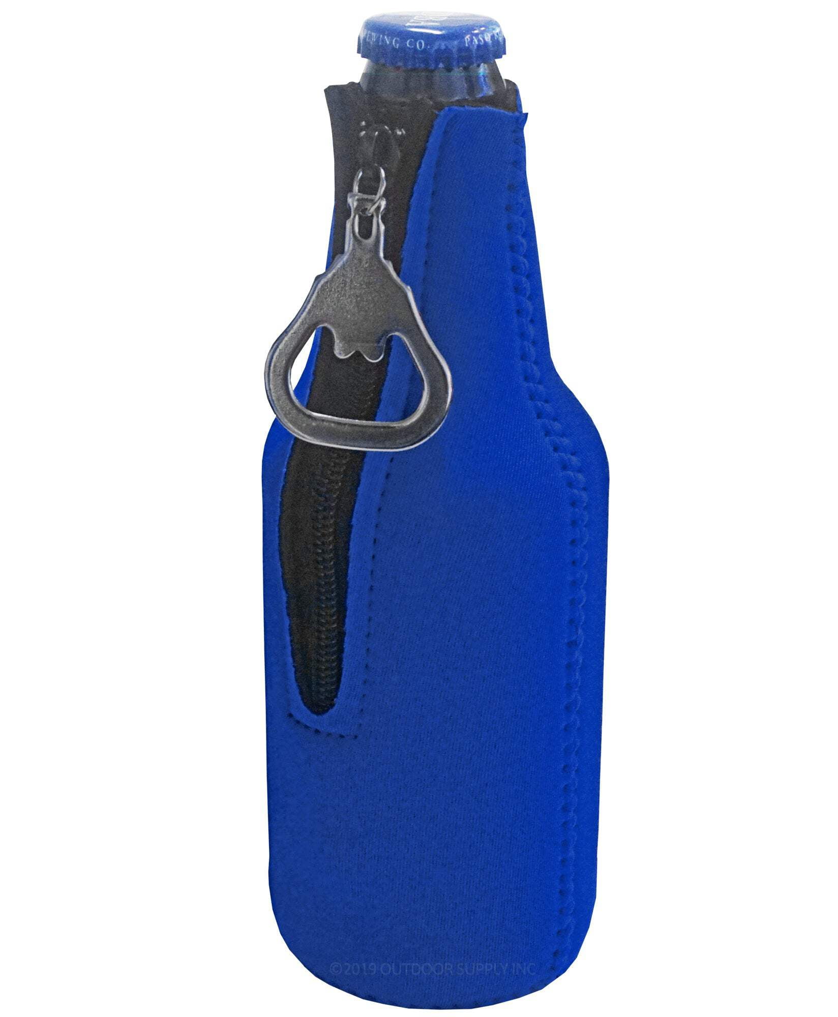 Big Ol' Zipper Bottle Cooler Sleeve with Bottle Opener - Walmart.com