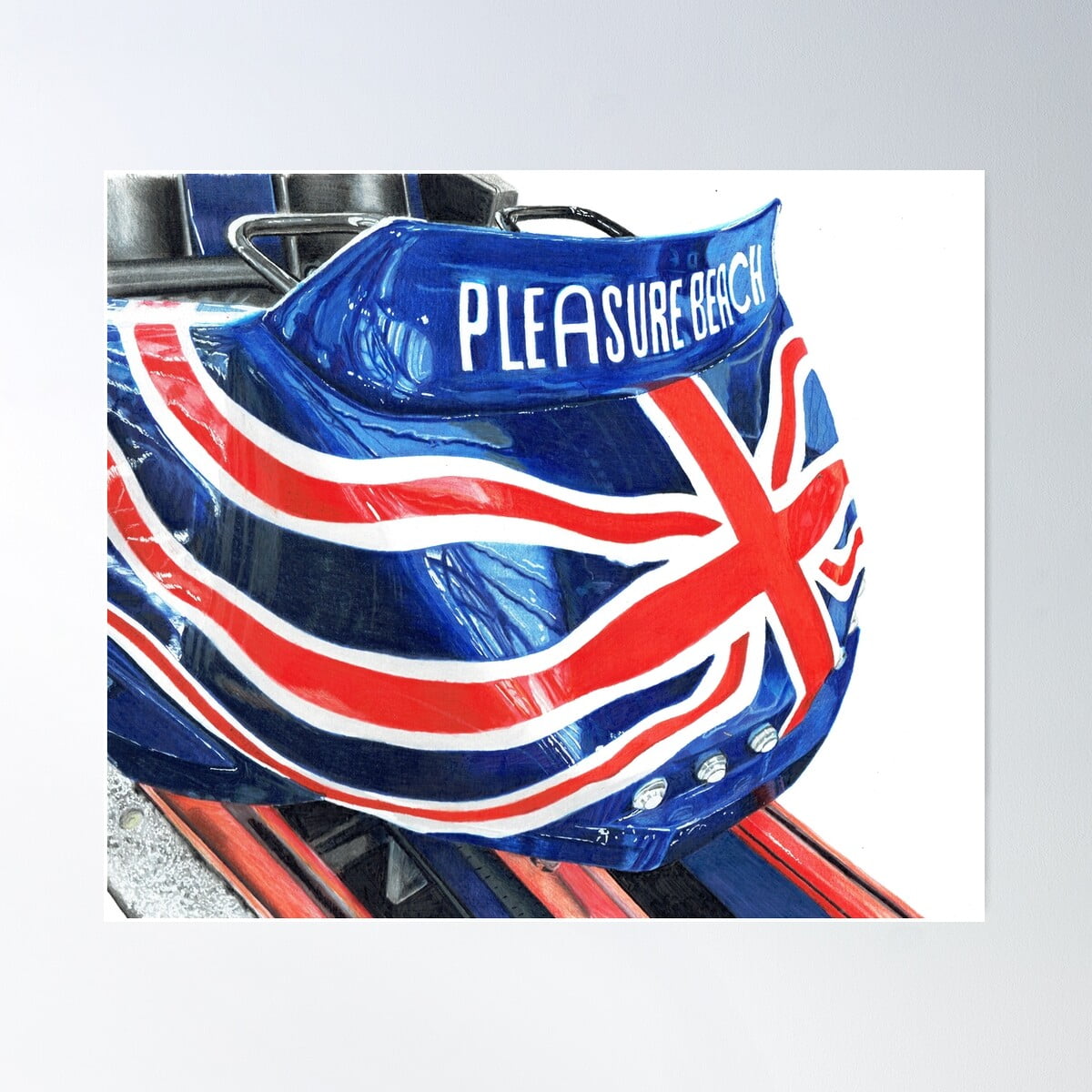 Big One Blackpool Pleasure Beach Poster Wall Art, Modern Wall Decor For ...