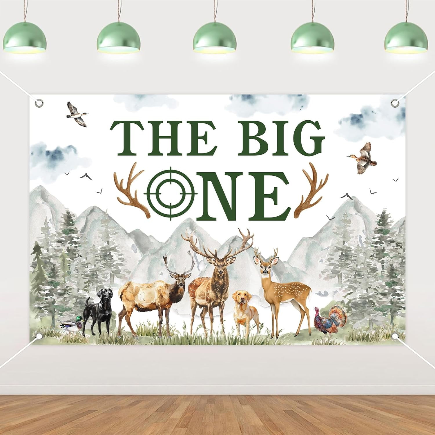 The Big One Hunting Backdrop Hunting Themed 1st Birthday Party ...