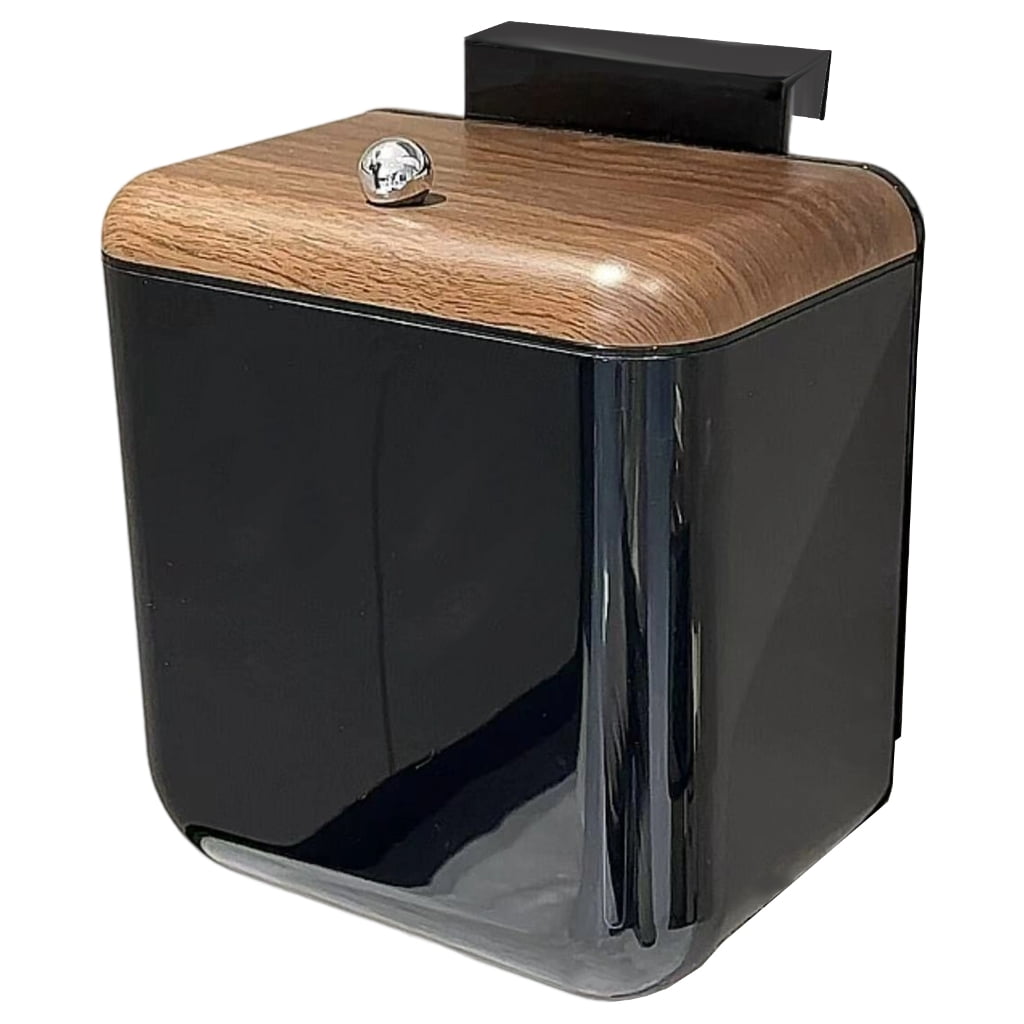 Big Opening Wall Mounted Trash Bin With Sliding Cover For Kitchen Odor ...