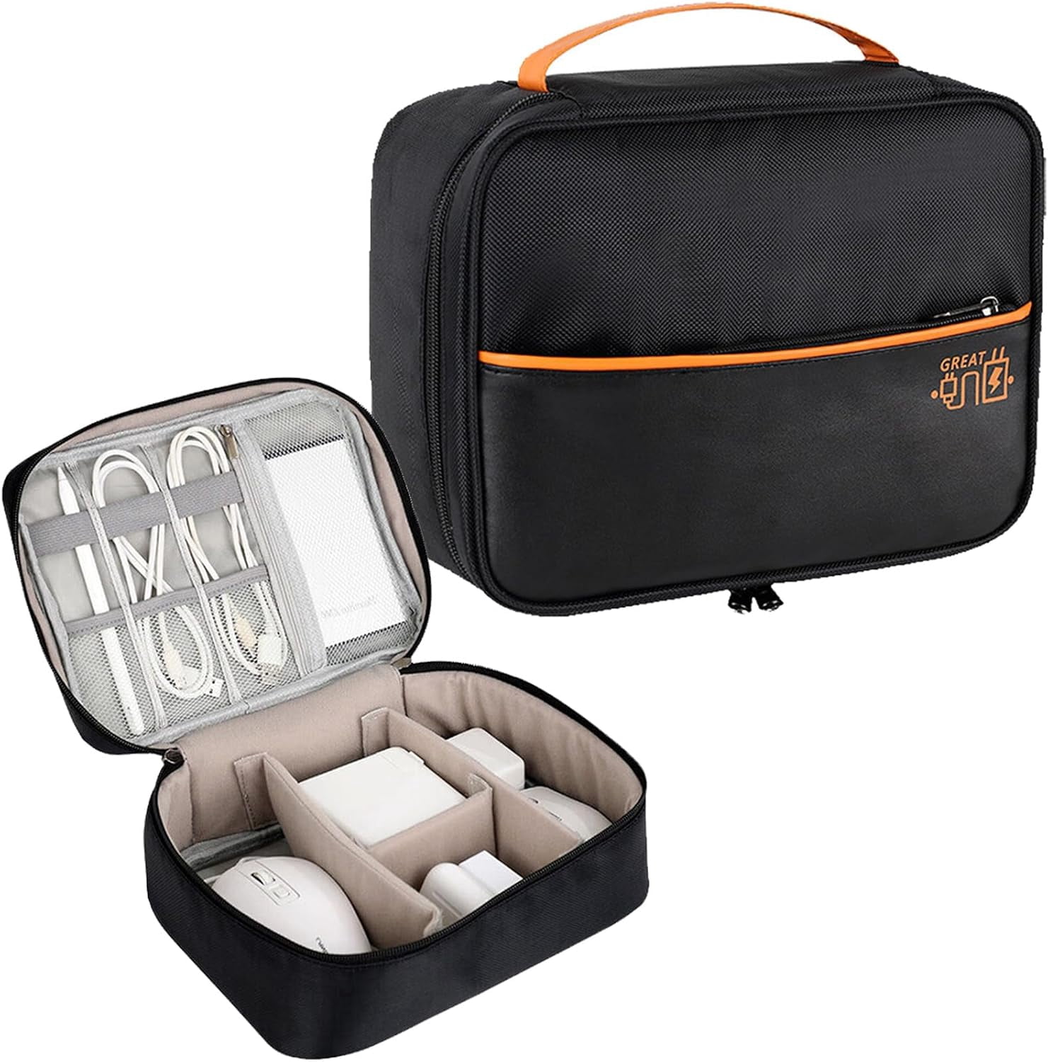 Big Organizer Bag Electronic Devices Case Travelling Pouch for USB ...