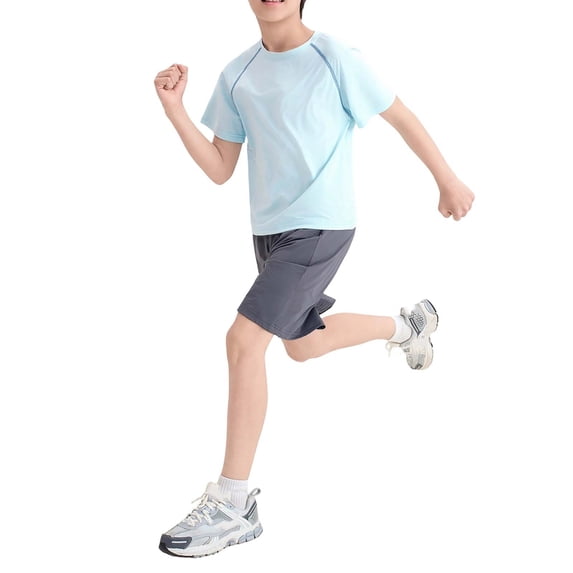 Big Outfits For Boys Athletic Short Sleeve T Shirt And Shorts ...