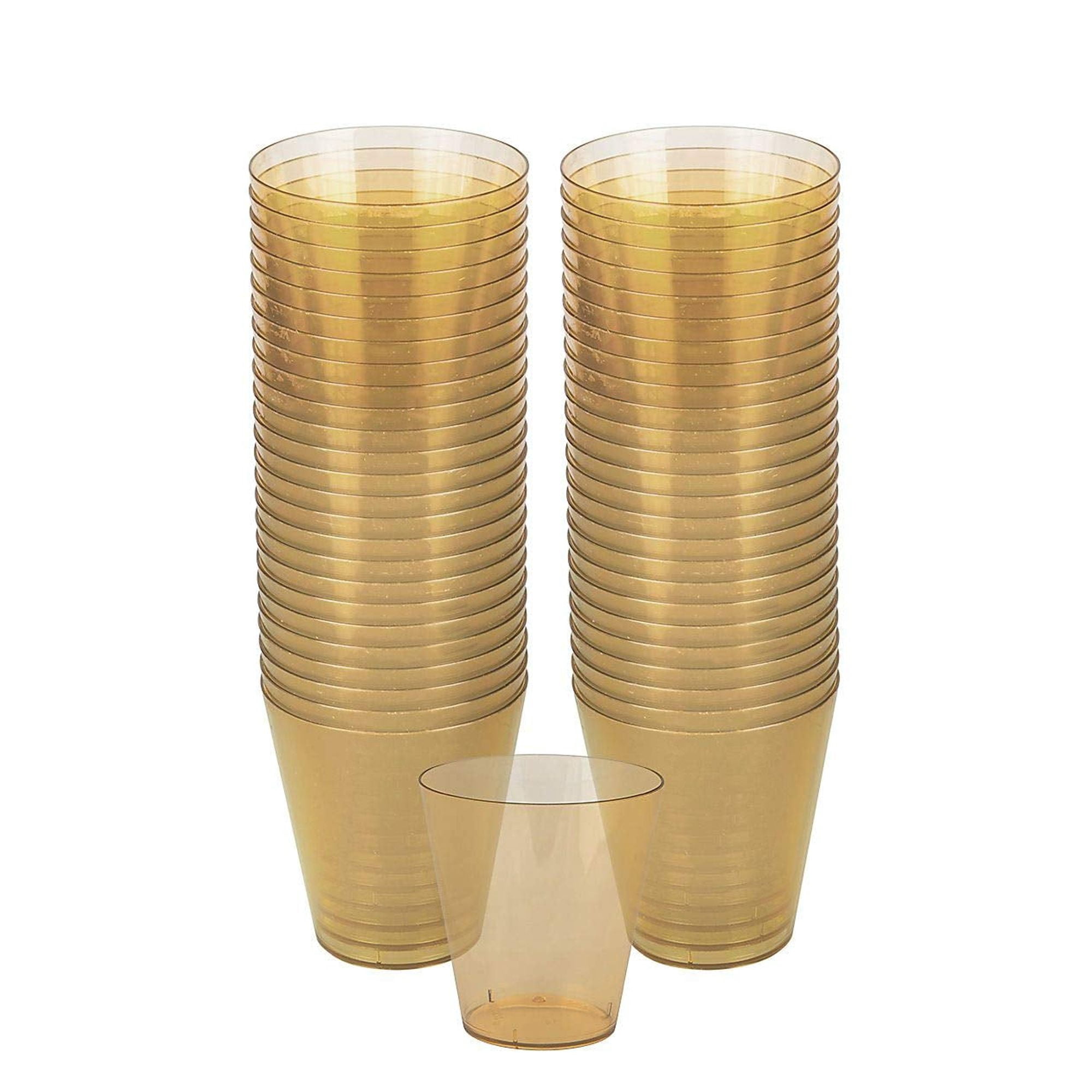 Big Party Pack Gold Shot Glasses | 2 oz. | Pack of 100 | Party Supply ...
