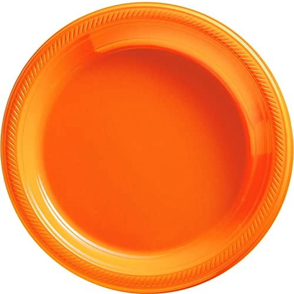 Big Party Pack Orange Peel Plastic Plates | 10.25" | Pack of 50 | Party ...