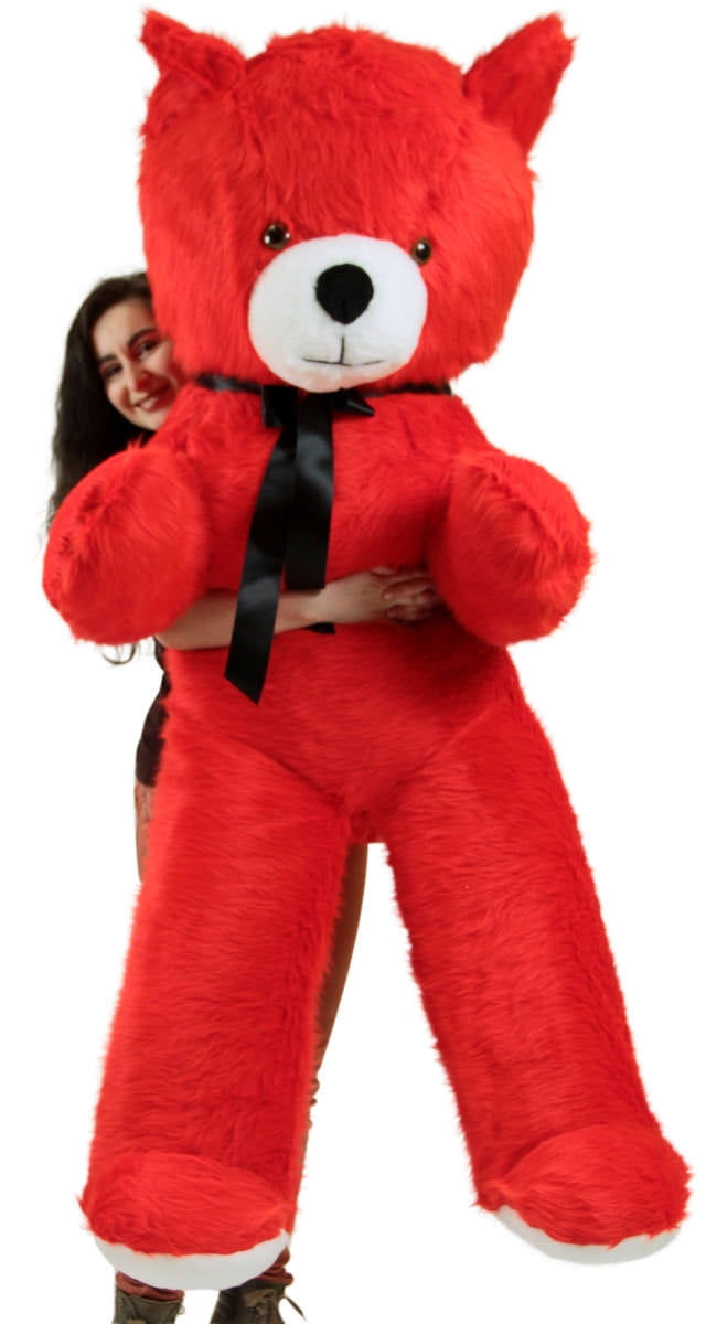 Big Plush Giant 6 Foot Red Teddy Bear 72 Inches Soft Made in USA ...