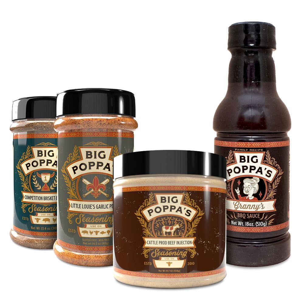 Big Poppa's Brisket Bundle - Seasoning Kit Includes Succulent ...