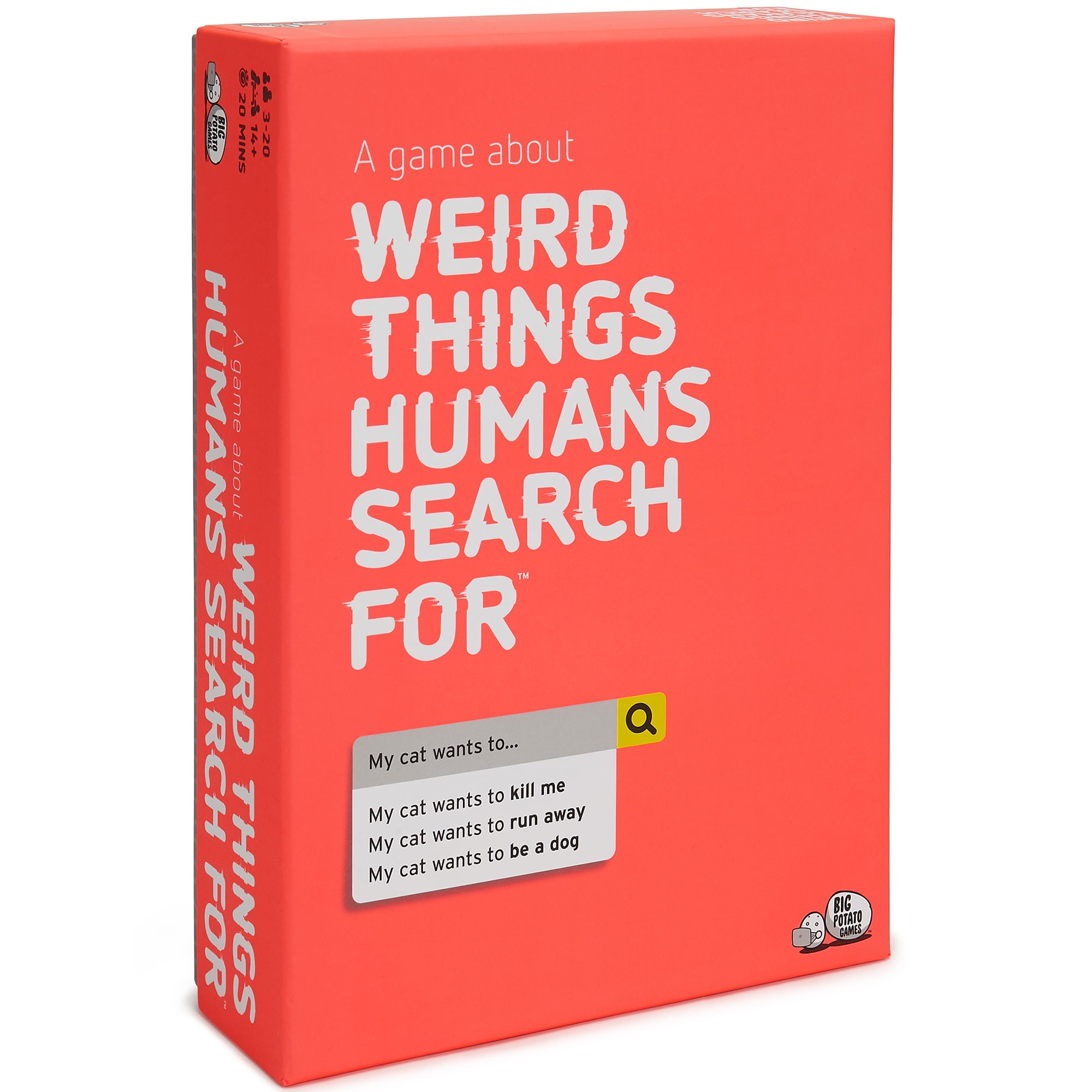 Big Potato Games Weird Things Humans Search For, Hilarious Party Card ...